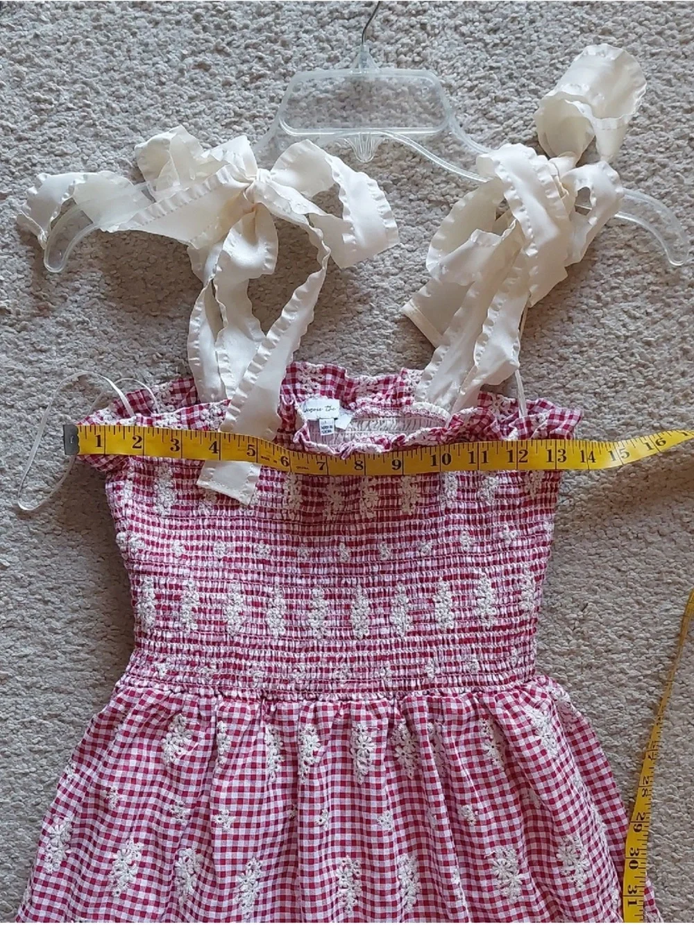 Jaquie the Label | Dresses | Jacquie The Label Red Isabella Gingham ...